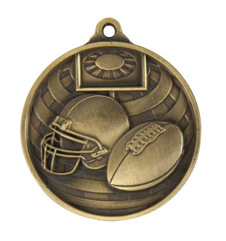 Global Medal-Grid Iron Football - TrophyMaker