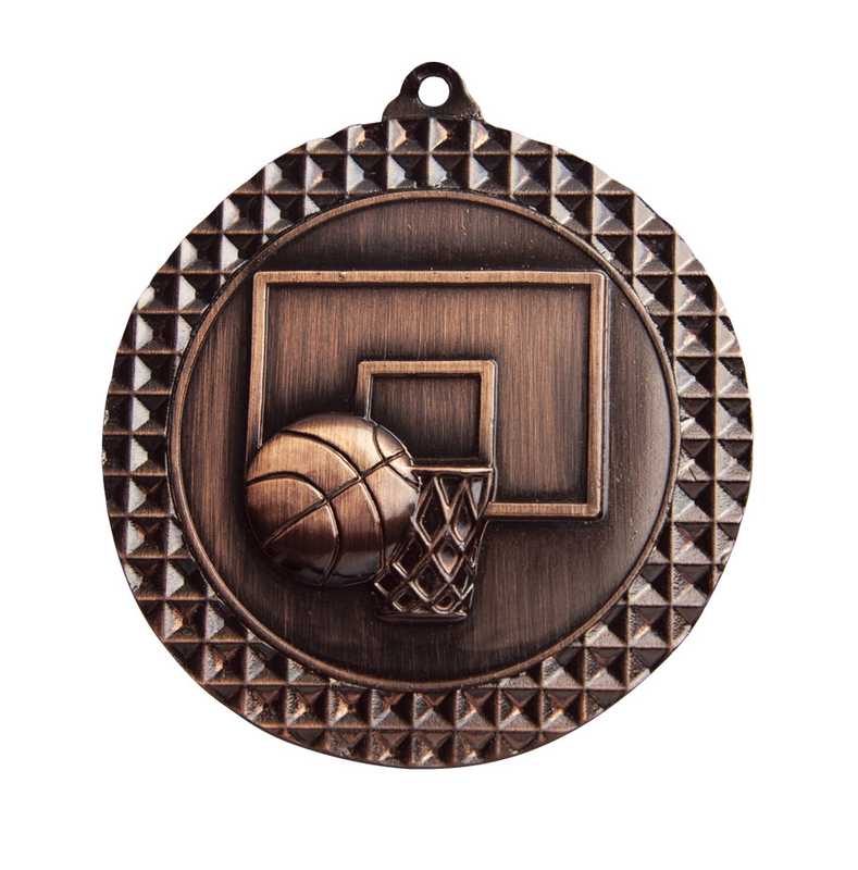70mm Medal Basketball - TrophyMaker