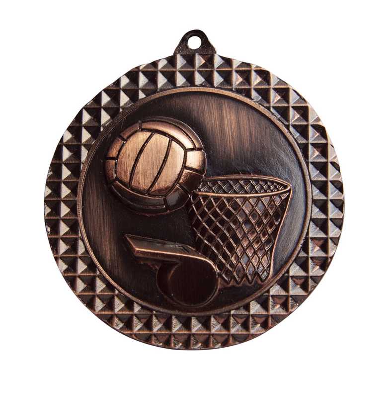 70mm Medal Netball - TrophyMaker