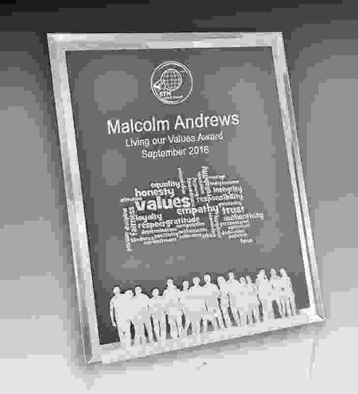 Mirror Edged Clear Glass-Rectangle Portrait - TrophyMaker