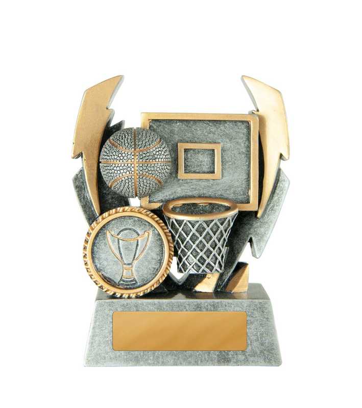 Double Lightning Strike - Basketball - TrophyMaker