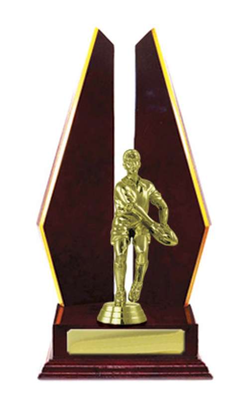 Timber Buildup Rugby - TrophyMaker