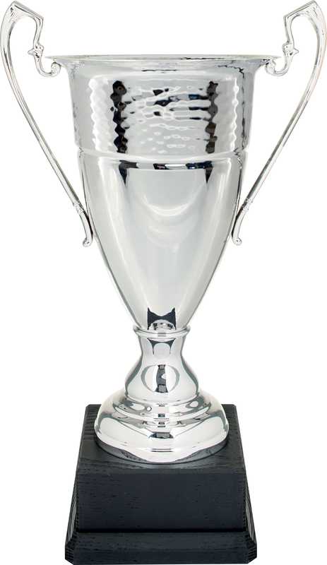 Silver plated Trophy Cup Timber Base - TrophyMaker